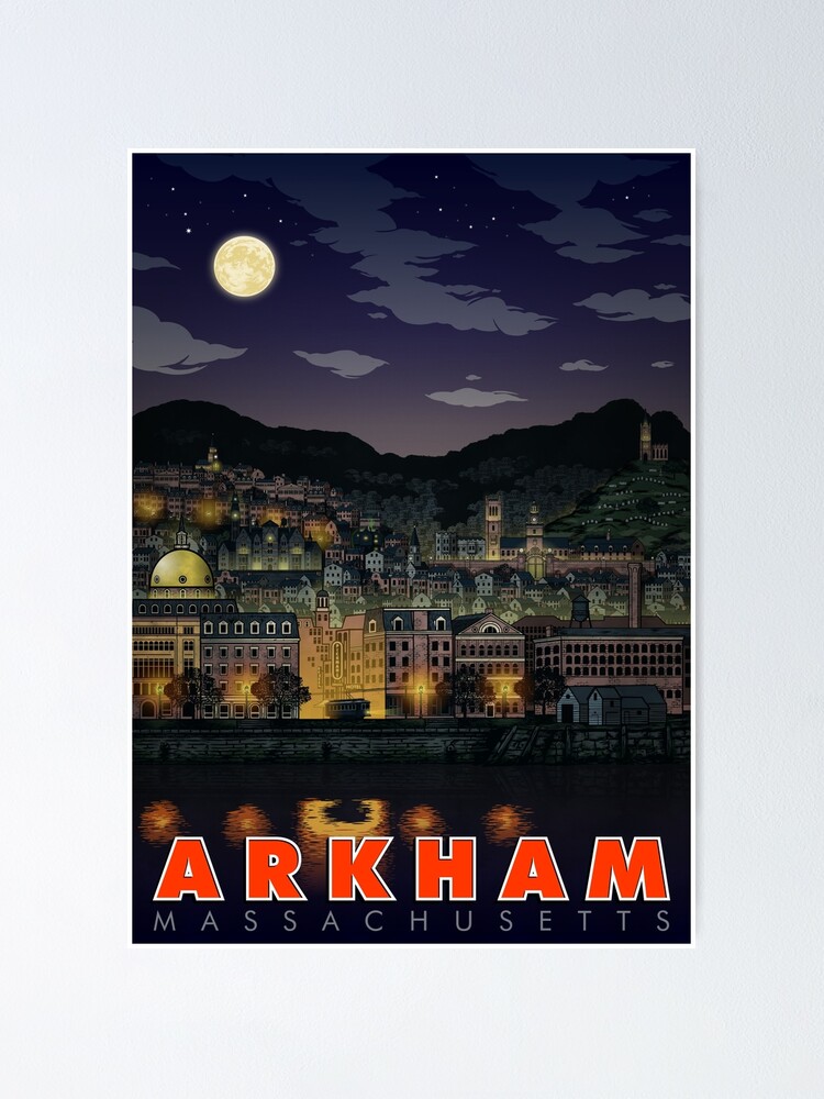 "Greetings From Arkham, Mass" Poster for Sale by OtterSquad | Redbubble