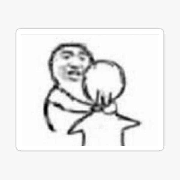 "Chinese’s strangling meme" Sticker for Sale by still-basic | Redbubble