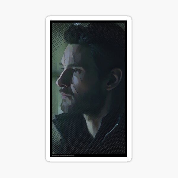 "Darkling: Contemplative Comic (Ben Barnes)" Sticker for Sale by Nicola ...
