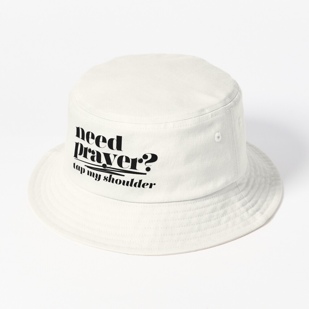 "Need prayer? Tap to my shoulder" Sticker for Sale by GTrendClothing ...