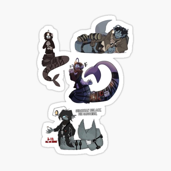"Sebastian Solace Pack sticker" Sticker for Sale by dex1one | Redbubble