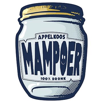 "Appelkoos Mampoer" Sticker for Sale by DesignED365 | Redbubble