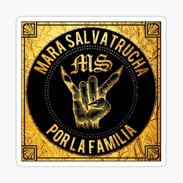 "MS Mara Salvatrucha Por La Familia" Sticker for Sale by DIRTYDUNNZ ...
