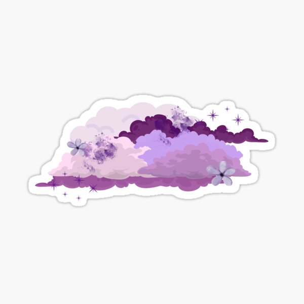 "Clouds of purple shades" Sticker for Sale by andraseo | Redbubble