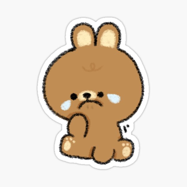 "Sad Bunny" Sticker for Sale by ernestember2 | Redbubble