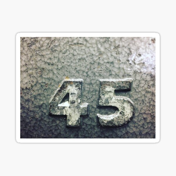 "45 Pound Weight Plate" Sticker by jskompski | Redbubble