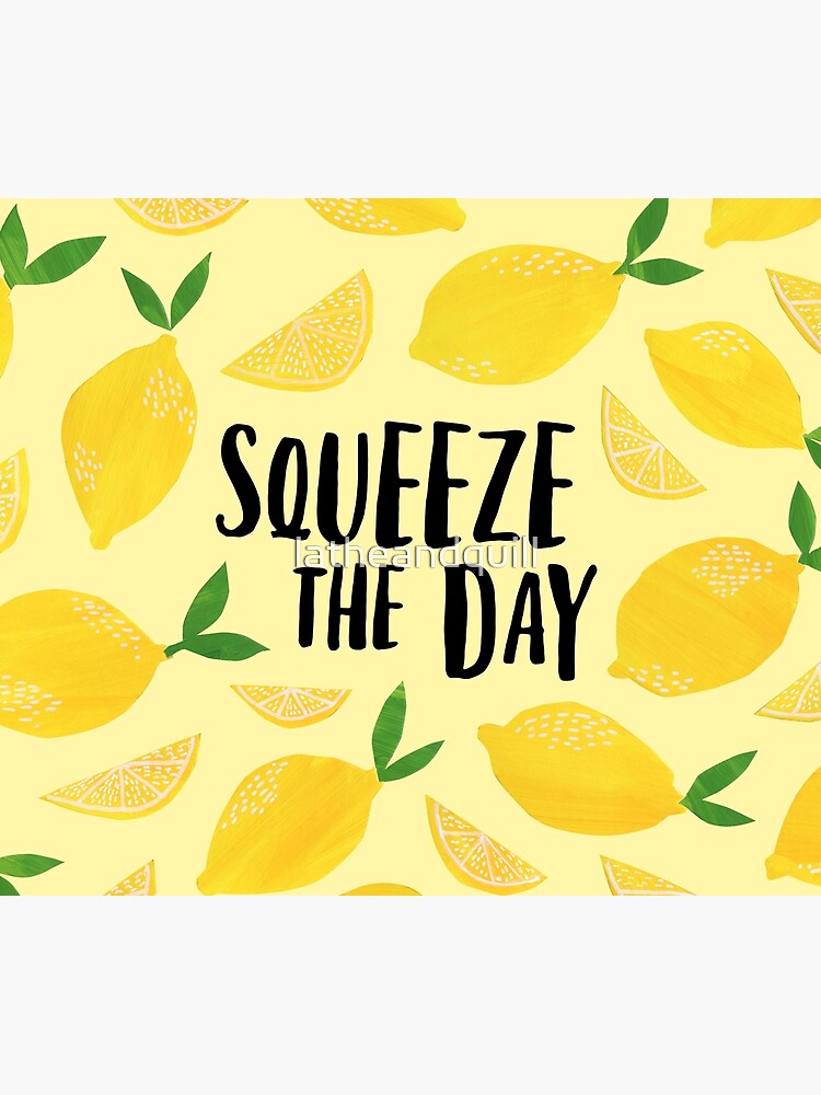 "Squeeze the Day" Throw Blanket for Sale by latheandquill | Redbubble