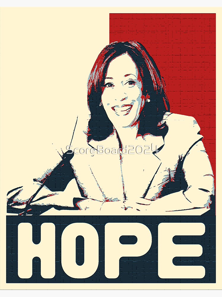 "Kamala Harris hope of 2024 Craquelure style" Sticker for Sale by ...