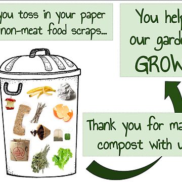 "Compost - Thank you for composting - Guide " Sticker for Sale by ...