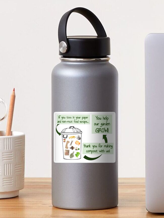"Compost - Thank you for composting - Guide " Sticker for Sale by ...