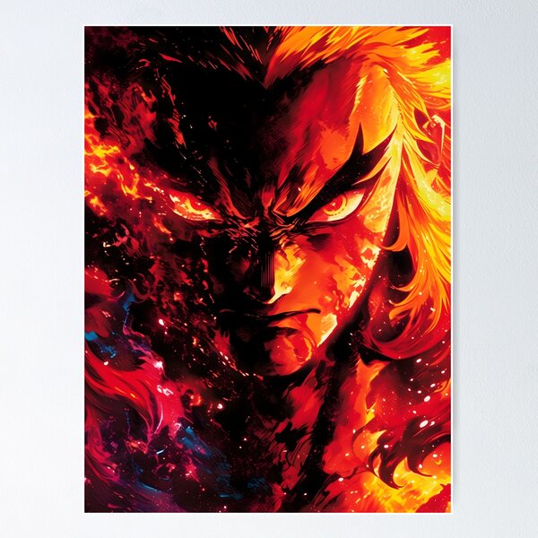 "Rengoku Kyojuro - Demon Slayer 20" Poster by Infinite-Aspire | Redbubble