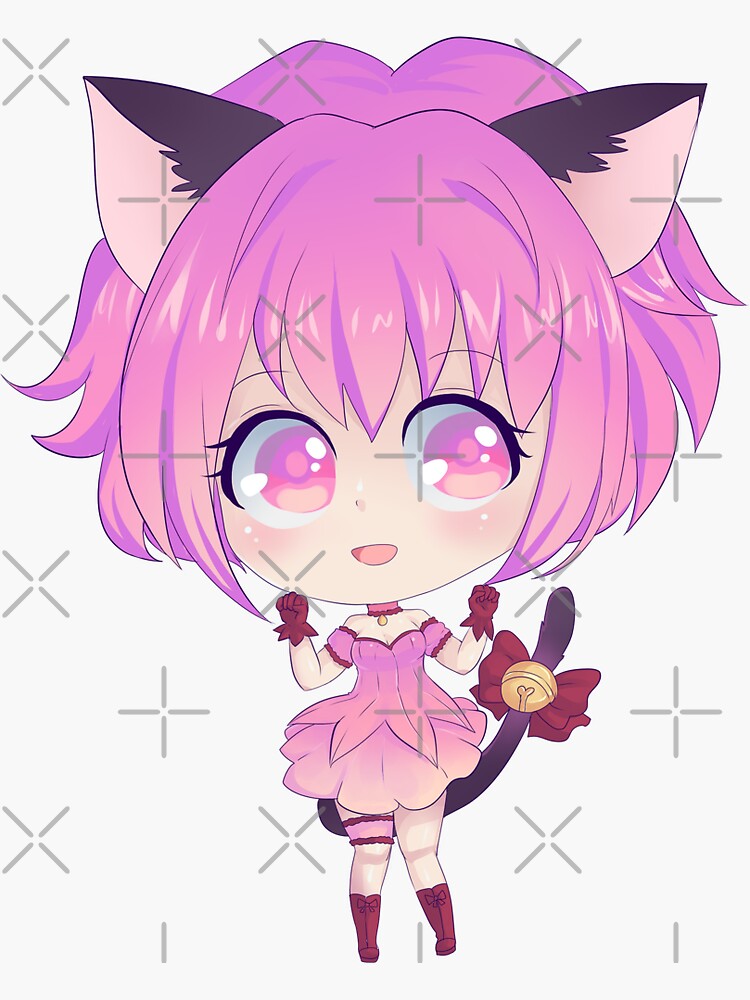 "Mew Mew" Sticker by July-MonMon | Redbubble