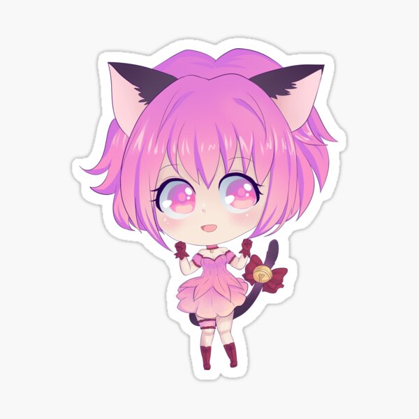 "Mew Mew" Sticker by July-MonMon | Redbubble