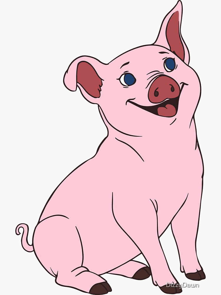 "Some Pig" Sticker for Sale by DizzyDawn | Redbubble
