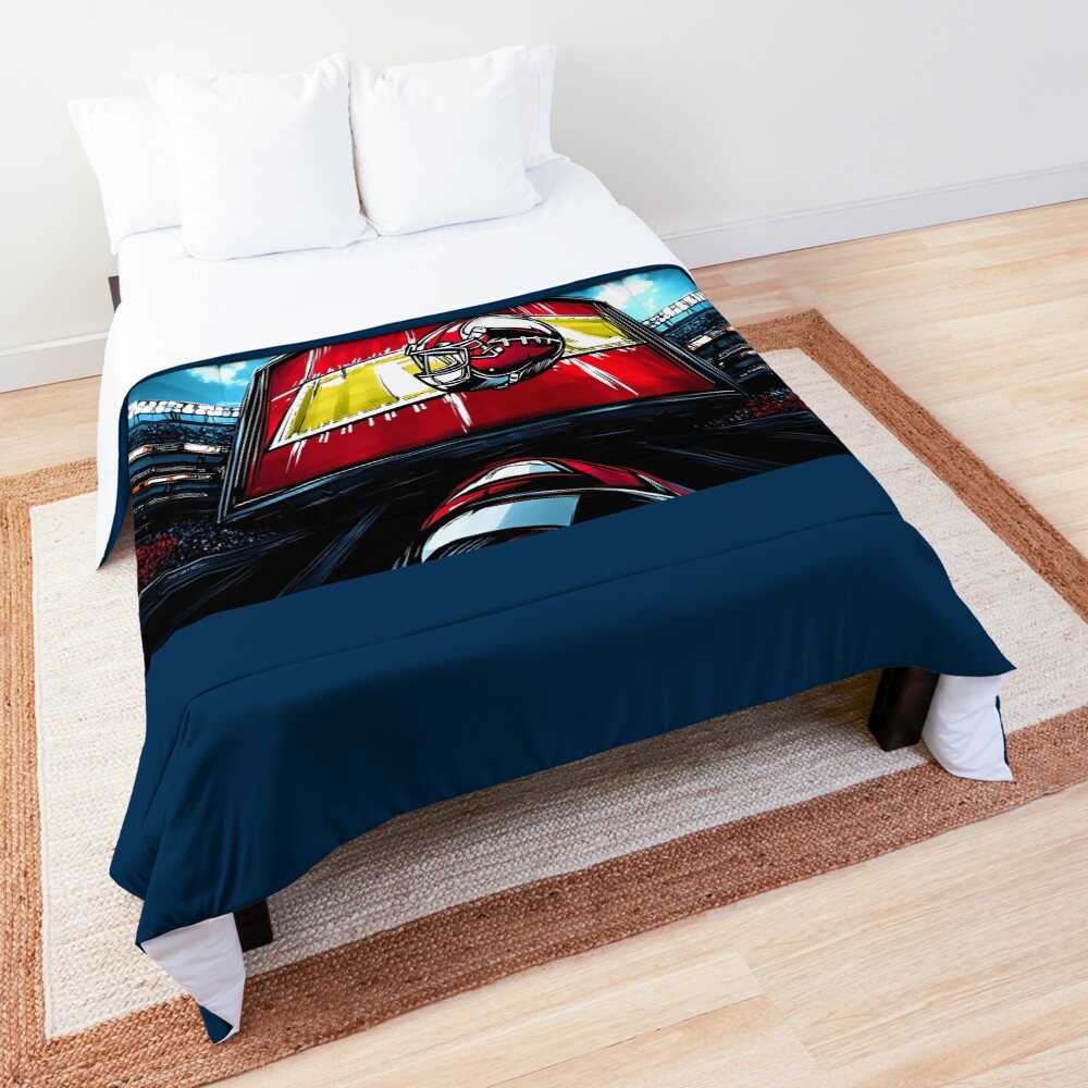 "Animated Football Helmet on Stadium Screen with Dramatic Sky - Vibrant ...