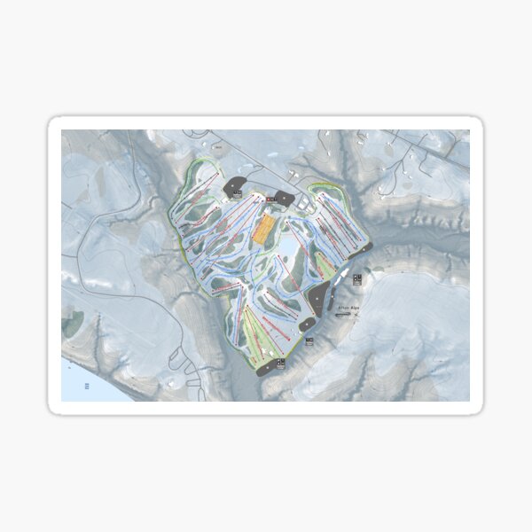 "Afton Alps Resort Trail Map" Sticker for Sale by mapsynergy | Redbubble