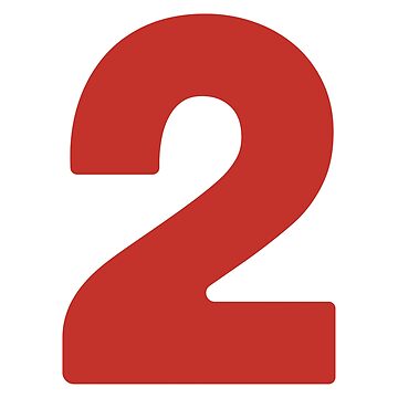 "Number 2" Sticker for Sale by kazakovich | Redbubble