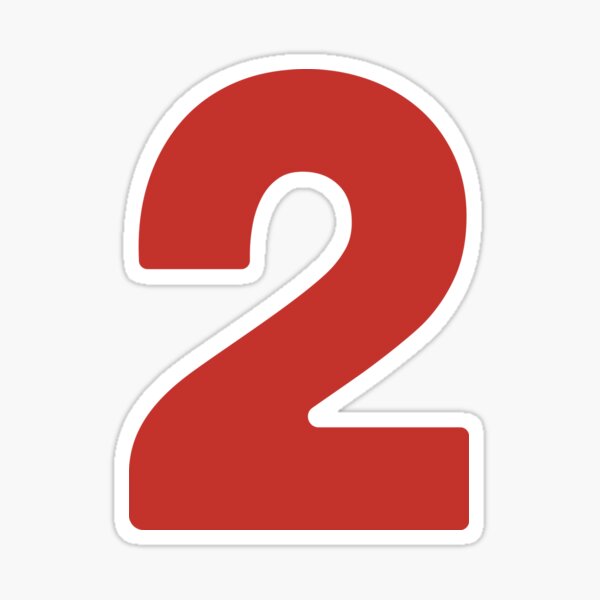 "Number 2" Sticker for Sale by kazakovich | Redbubble