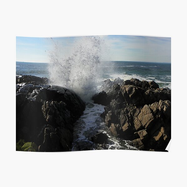 " Spouting Rock - Kennebunkport, ME" Poster for Sale by MaryinMaine ...