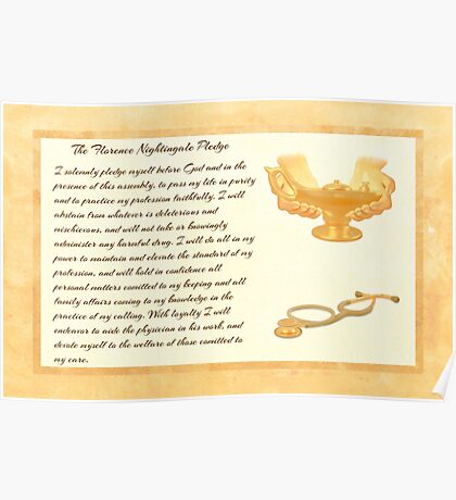 Nurse Pledge: Posters | Redbubble