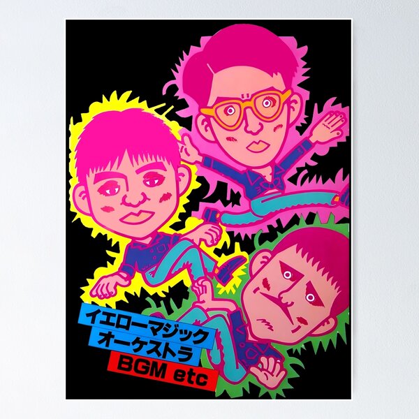 "YMO - Yellow Magic Orchestra in cute cartoon form!" Poster for Sale by ...