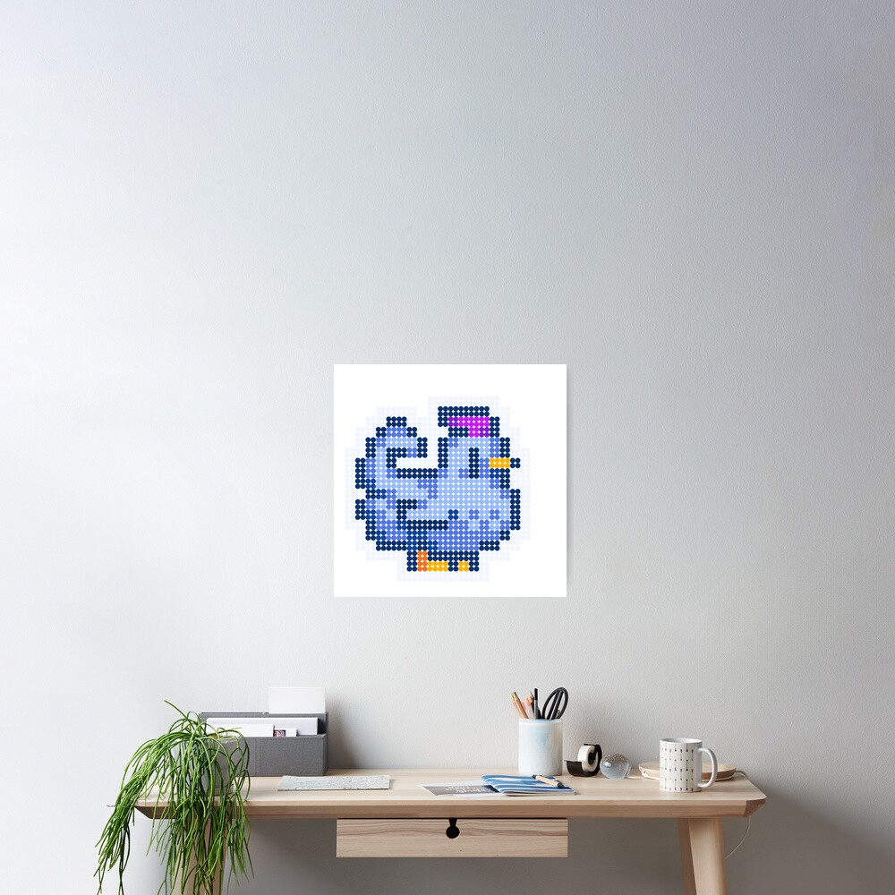 "Stardew Valley Blue Chicken" Poster by EuropeanMutty | Redbubble