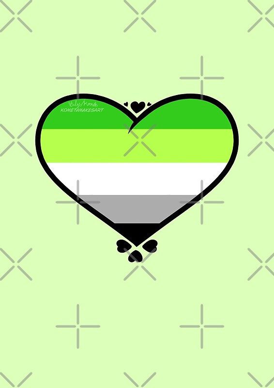 "Aromantic Heart - Solid Colour" by KometaMakesArt | Redbubble