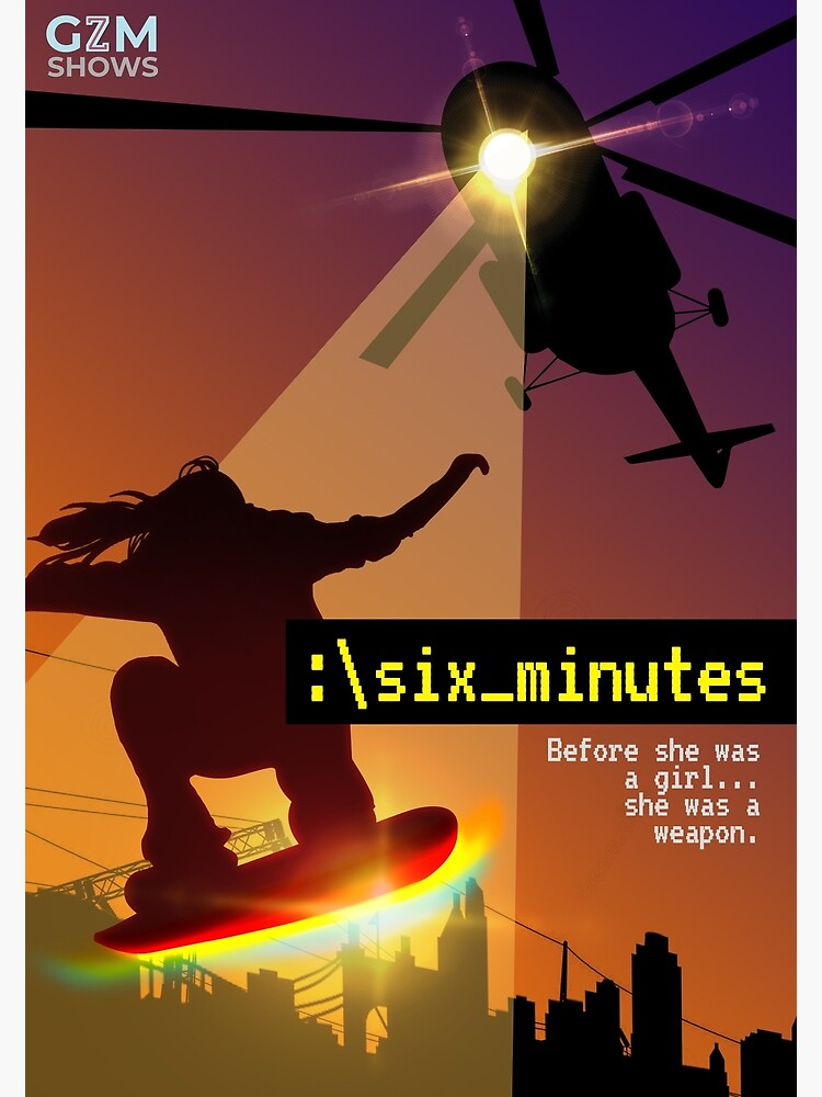 "Six Minutes Podcast Poster!" Poster for Sale by GZMShows | Redbubble