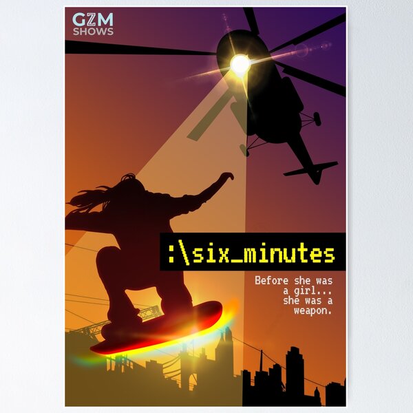 "Six Minutes Podcast Poster!" Poster for Sale by GZMShows | Redbubble