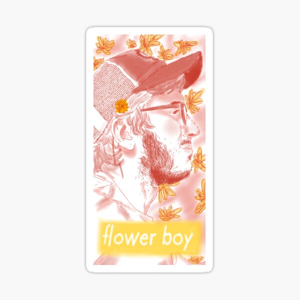 "flower boy" Sticker for Sale by SkullRaptor | Redbubble