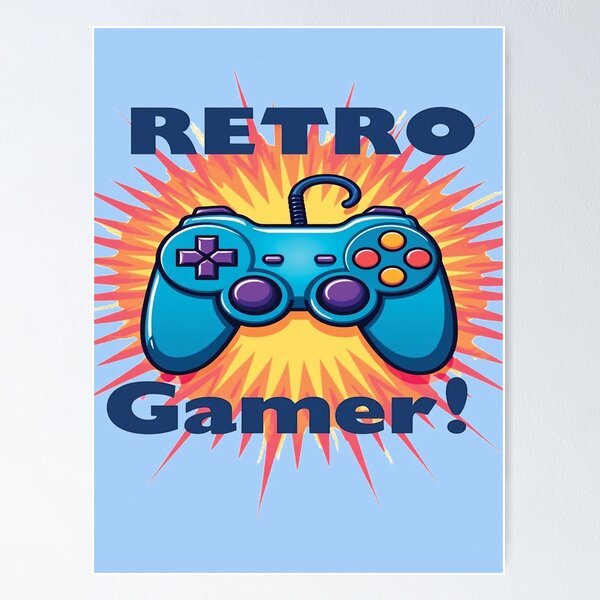 "Retro Gamer Controller Design for Classic Gaming Lovers" Poster for ...