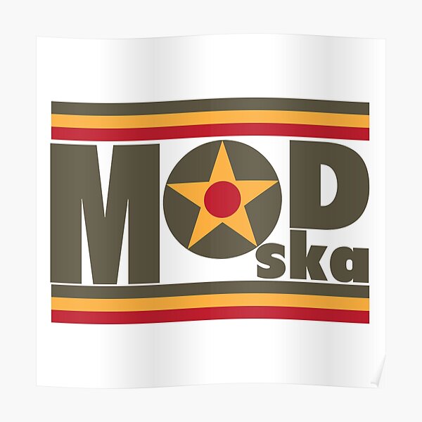 "Mod - Ska" Poster by EvilGravy | Redbubble