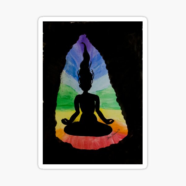 "Chakra Girl" Sticker by stacieoverman | Redbubble