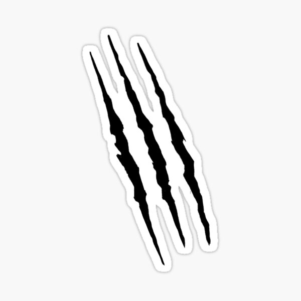 "One Piece - Shanks - scar - black" Sticker for Sale by Axolotlz ...