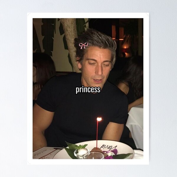 "David Muir Princess meme" Poster for Sale by EmikoNamika | Redbubble