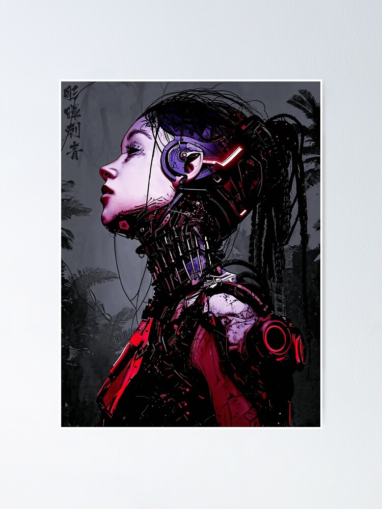 "Cyborg Girl Urban Cyberpunk Style " Poster for Sale by ShurikenStar ...