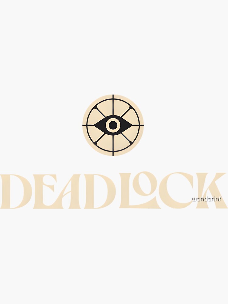 "DEADLOCK LOGO" Sticker for Sale by wenderinf | Redbubble