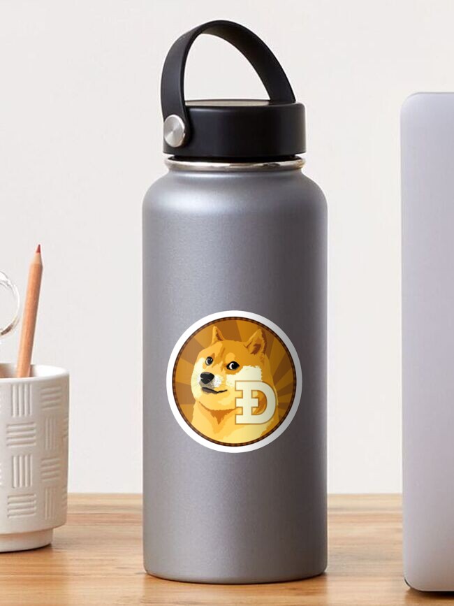 "Dogecoin Logo" Sticker for Sale by Crypto-Fashion | Redbubble