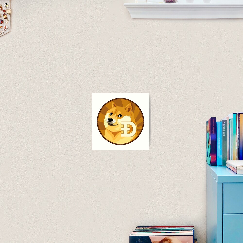 "Dogecoin Logo" Art Print for Sale by Crypto-Fashion | Redbubble