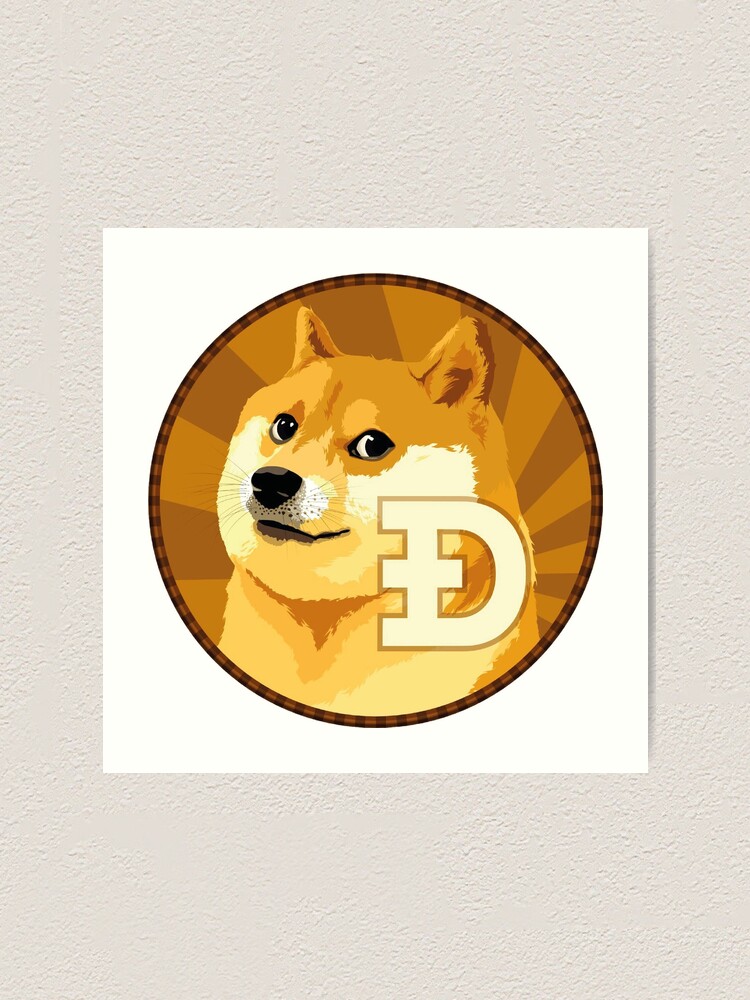 "Dogecoin Logo" Art Print for Sale by Crypto-Fashion | Redbubble
