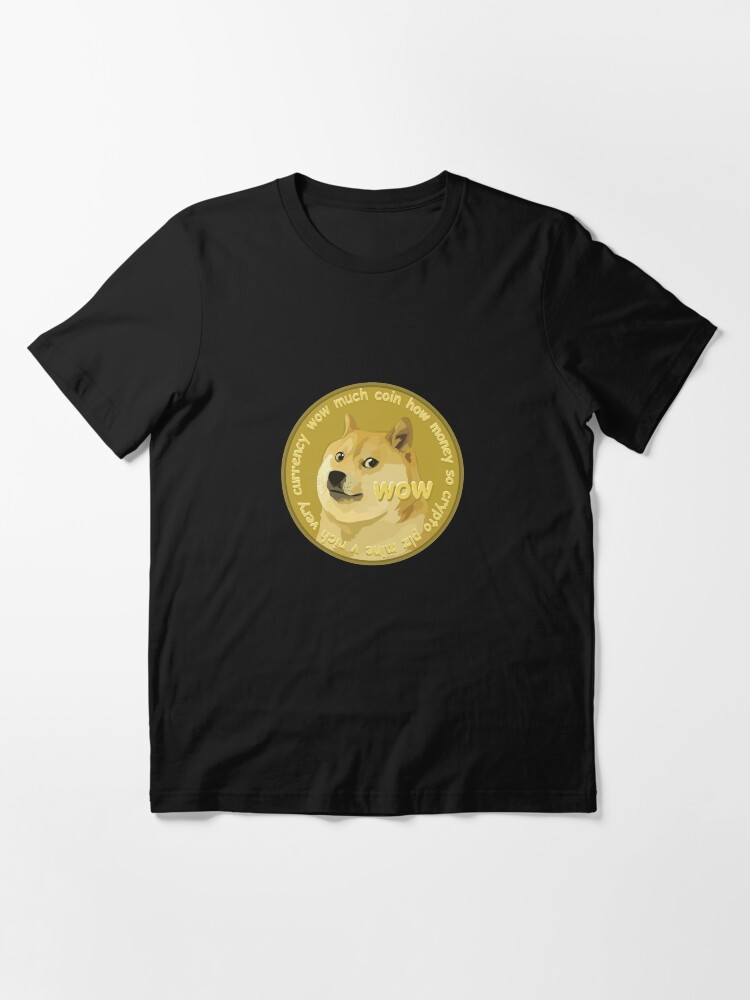 "Dogecoin Meme Logo" T-shirt for Sale by Crypto-Fashion | Redbubble ...