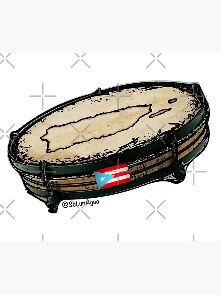 "Puerto Rican Flag Traditional Instrument Pandera" Poster for Sale by ...