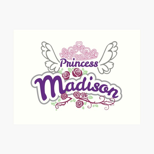 "Princess Madison - Customized Name Gifts, Kids Name Madison, Custom ...