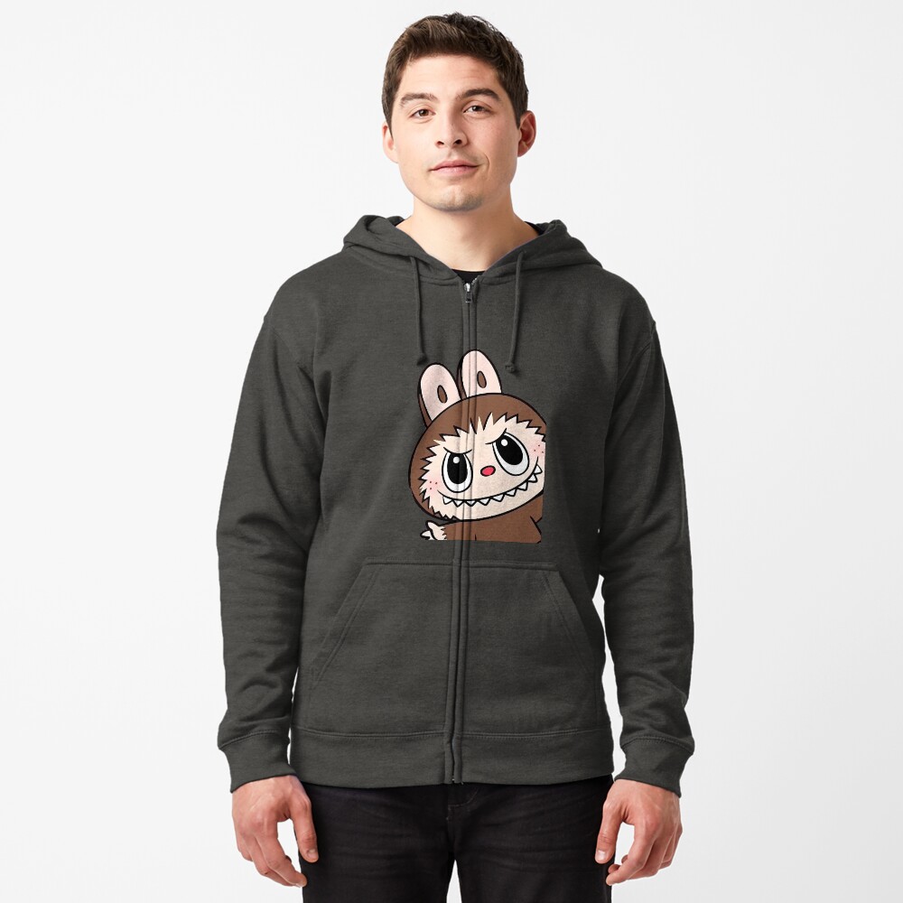 "Labubu zimomo monster CHESTNUT BROWN" Sticker for Sale by retrippy ...