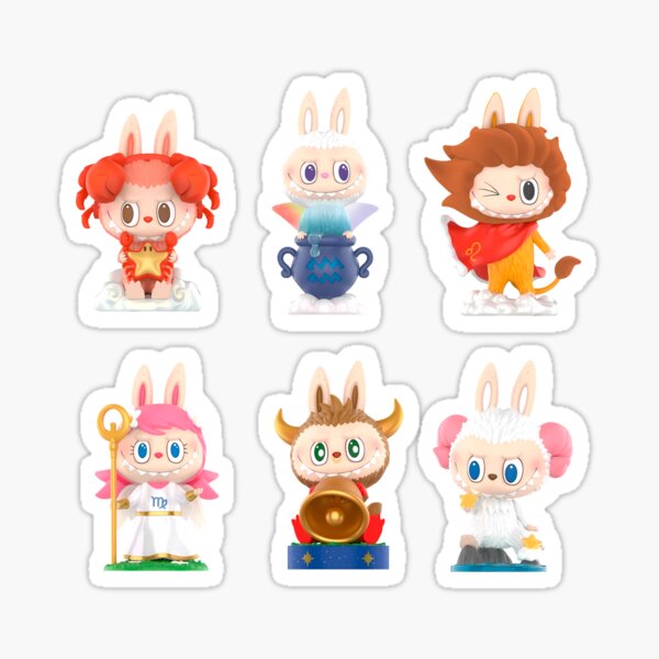 "Labubu monsters signs sticker pack" Sticker for Sale by retrippy ...