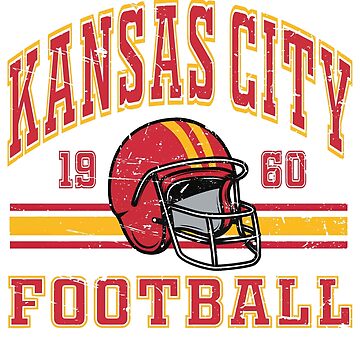 "Retro Kansas City Football Vintage Chiefs Est 1960" Sticker for Sale ...