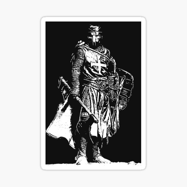 "Crusader Warrior " Sticker for Sale by ErianAndre | Redbubble