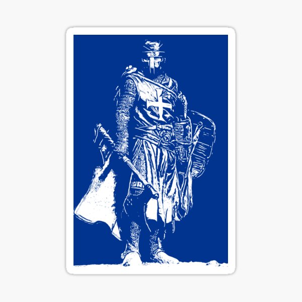 "Crusader Warrior " Sticker for Sale by ErianAndre | Redbubble