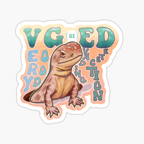 "Victorian Grassland Earless Dragon (VGED)" Sticker for Sale by ...