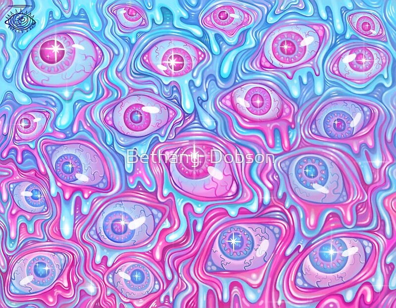 "Eyeball Pattern - Version 2" by Bethany Dobson | Redbubble